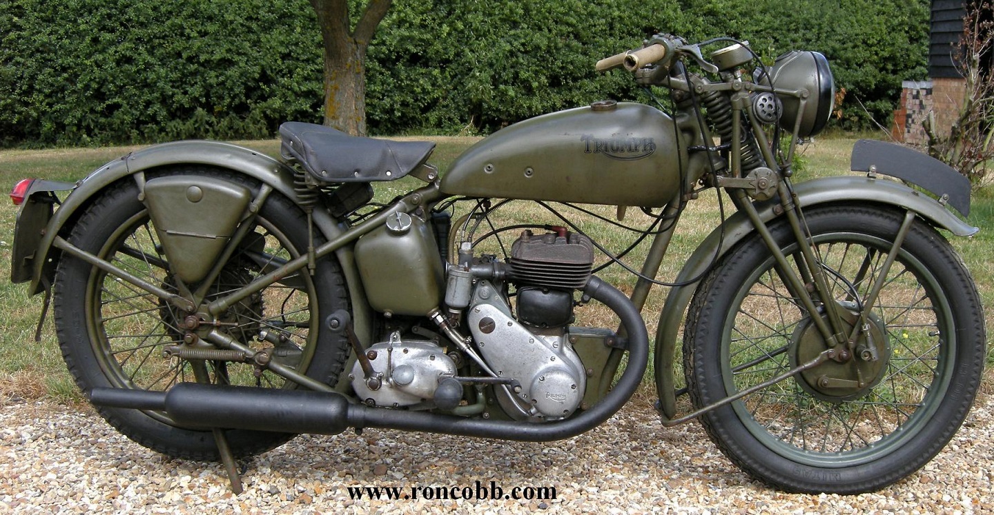 1936/7 Triumph military 3S 350cc. Original War Office Test Bike.